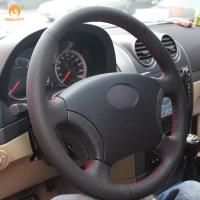 China Black Leather Steering Wheel Cover for Great Wall Haval Hover H3 H5 Wingle 3 Wingle 5 for sale