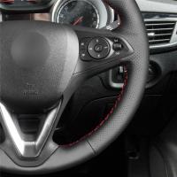 China Wholesale Factory Popular Black PU Leather Steering Wheel Cover For Opel Astra/Corsa/ Grandland X/Insignia/Karl/Zafira 2014-2021 for sale