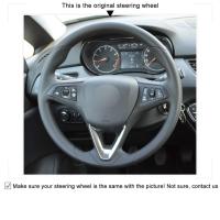 China Wholesale Factory Popular Black PU Leather Steering Wheel Cover For Opel Astra/Corsa/ Grandland X/Insignia/Karl/Zafira 2014-2021 for sale