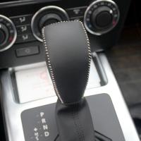 China Black Leather Gear Shift Knob Cover for Land Rover Freelander 2 2007-2013 Automatic for sale