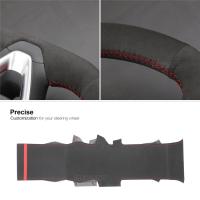 China Hand Stitching Suede Steering Wheel Cover for Opel Vauxhall Astra K Corsa E F OPC VXR Grandland X Insignia CT Mokka 2015-2021 for sale
