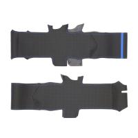 China Hand Sewing Artificial Leather Steering Wheel Cover Blue Strip Thread for Ford Fiesta ST 2013 2014 2015 2016 2017 2018 for sale