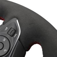 China Factory Black PU Leather Hand Sewing Steering Wheel Wrap For Vauxhall Astra/Corsa/Combo Life/Grandland/Insignia/Mokka 2015-2021 for sale