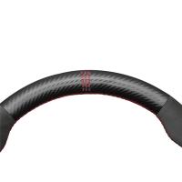 China Factory Black PU Leather Hand Sewing Steering Wheel Wrap For Vauxhall Astra/Corsa/Combo Life/Grandland/Insignia/Mokka 2015-2021 for sale