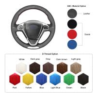 China Accessories Hand Sewing Artificial Leather Steering Wheel Cover for Ford Fiesta ST 2013 2014 2015 2016 2017 2018 for sale