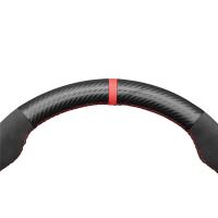 China Hand Stitching Matte Carbon Suede Steering Wheel Cover for Opel Vauxhall Astra K Corsa E Crossland X Grandland X Insignia Zafira for sale