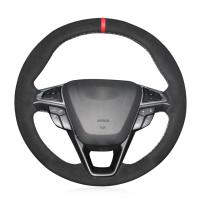 China Design Hand Sew Suede Steering Wheel Cover for Ford Fusion Mondeo 2013 2014 for Ford EDGE 2015 2016 for sale
