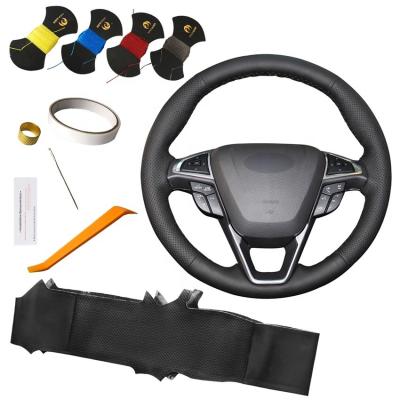 China Car Accessories Steering Wheel Cover for Ford Fusion Mondeo 2013 2014 for Ford EDGE 2015 2016 for sale