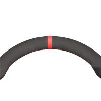 China Custom Hand Sewing Black Suede Steering Wheel Cover for Opel Vauxhall Holden Astra H GSI Zaflra B Signum Vectra C for sale