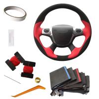 China For Ford KUGA Escape 2013-2016 for Ford C-MAX 2011-2014 Custom DIY Steering Wheel Cover Car Accessories for sale