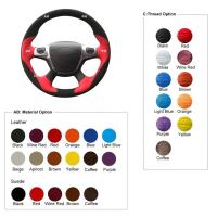 China For Ford KUGA Escape 2013-2016 for Ford C-MAX 2011-2014 Custom DIY Steering Wheel Cover Car Accessories for sale