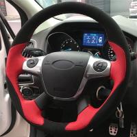 China For Ford KUGA Escape 2013-2016 for Ford C-MAX 2011-2014 Custom DIY Steering Wheel Cover Car Accessories for sale