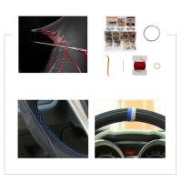 China Sew Black Suede Leather Custom Steering Wheel Cover For Ford Fiesta 2008 2009 2010 2011 2012 2013 Ecosport 2013 2014 2015 2016 for sale