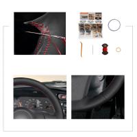China Hand Stitching Artificial Leather Steering Wheel Cover for Chevrolet Niva 2009-2017 3-Spoke Vauxhall Corsa D Opel Corsa D for sale