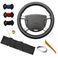 China Accessories Hand Sewing Artificial Leather Steering Wheel Cover for Ford Mondeo Mk3 2002 2003 2004 2005 2006 for sale