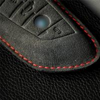 China for BMW Car Key Covers Personalised Hight Standard Synthetic Black Suede for sale