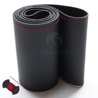 China 18 Inch Soft Skin Artificial Leather Stitched DIY Auto Cover Steering Wheel Protector for sale