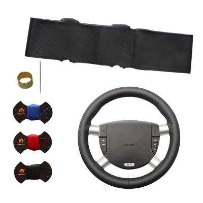 China Hand Sewing Smooth Artificial Leather Steering Wheel Cover for Ford Mondeo Mk3 2002-2006 for sale