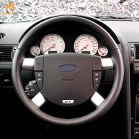 China Hand Sewing Smooth Artificial Leather Steering Wheel Cover for Ford Mondeo Mk3 2002-2006 for sale