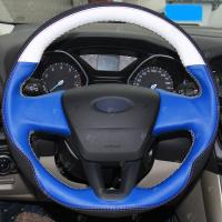 China Best Genuine Real Leather Steering Wheel Cover for Ford Focus 2 3 Kuga Escape Ecosport Mondeo mk3 mk4 Fiesta EDGE F-150 for sale