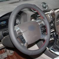 China Hand Sewing Artificial Leather Custom Steering Wheel Cover for Ford Mondeo Ford Mk4 Ford S-Max 2007 2008 2009 2010 2011 2012 for sale