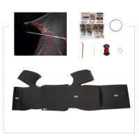 China Custom Design PU Leather Black Sewing DIY Steering Wheel Cover For Ford Focus 2 C-MAX 2005 2006 2007 2008 2009 2010 2011 for sale