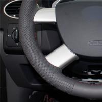 China Custom Design PU Leather Black Sewing DIY Steering Wheel Cover For Ford Focus 2 C-MAX 2005 2006 2007 2008 2009 2010 2011 for sale