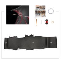 China Sewing Car Black DIY Genuine Leather Steering Wheel Cover For Ford Focus 3 Escape C-MAX 2011 2012 2013 2014 2015 2016 2017 2018 for sale