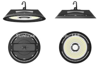 China 1 - 10V Dimmable UFO High Bay LED Lights 200W With Water Wave PC Optical Lens for sale