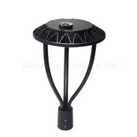 China Dark Bronze Shell Post Top LED Street Lights 80W 5000K For Residential Area Lighting for sale