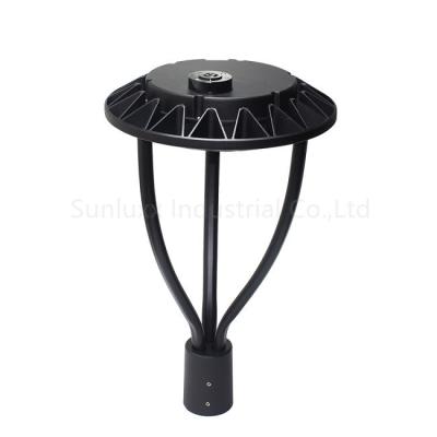 China Dark Bronze Shell Post Top LED Street Lights 80W 5000K For Residential Area Lighting for sale