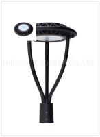 China Post Fitter Mount Post Top LED Circular Area Light , 80W Pathway Pole Light Fixture for sale