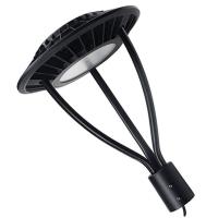 China Circular Configuration 100W Post Top LED Street Lights With Dark Bronze Shell for sale