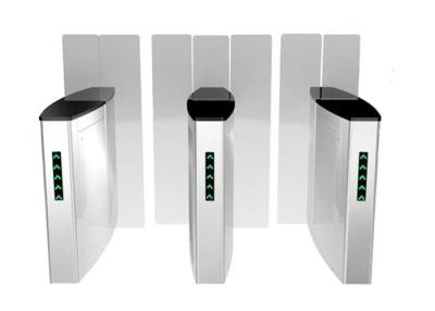 China Full Height Sliding Gate Access Turnstile 304 Stainless Steel 1.5mm Dry Contact Control for sale