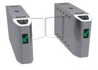 China Mirro Finished 304 Stainless Steel Turnstile - 25-30 Persons/Min Flow Rate with Fingerprint Access Control for sale