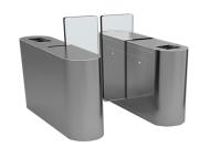 China Anti-Climbing Access Control Turnstiles with Acrylic Panel 1.6m Height, 30 Persons/Minute Flow Rate, DC 24V Motor for sale