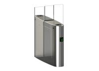 China 24V DC Brushless Motor Full Height Glass Sliding Turnstile - 1400mm x 1000mm Access Control System with 40 Persons/Min Capacity for sale