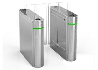 China 24V DC Brushless Motor Full Height Glass Sliding Turnstile - 1400mm x 1000mm Access Control System with 40 Persons/Min Capacity for sale