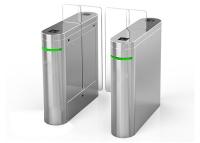 China 24V DC Brushless Motor Full Height Glass Sliding Turnstile - 1400mm x 1000mm Access Control System with 40 Persons/Min Capacity for sale