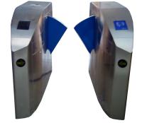 China Waist Height Automatic Swing Turnstile 420x330x980mm 304 Stainless Steel with 20-30 Persons/Minute Capacity for sale