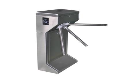 China 304 Stainless Steel Waist Height Tripod Turnstile Gate - 510mm Arm Length, 25-30 Persons/Minute Flow Rate for sale