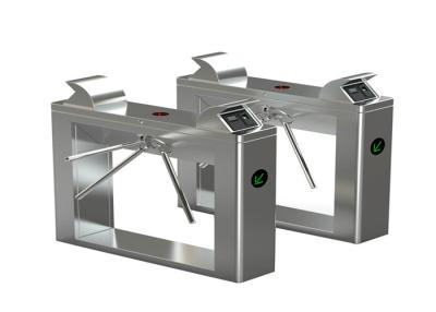 China Biometric Tripod Turnstile Gate with Fingerprint Scanner - 550-600mm Lane Width, 25-30 Persons/Minute Flow Rate for sale