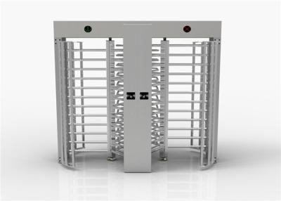 China Solenoid Locking Full Height Turnstile Gate - 500-600mm Arm Length, 25-30 Persons/Minute Flow Rate for sale