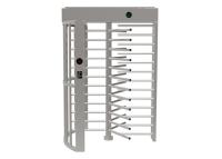 China 304 Stainless Steel Full Height Turnstile Gate with LED Indicators - 550mm Arm Length, 600mm Lane Width for sale