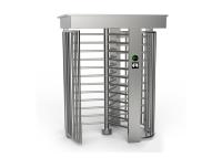China 304 Stainless Steel Full Height Turnstile Gate with LED Indicators - 550mm Arm Length, 600mm Lane Width for sale