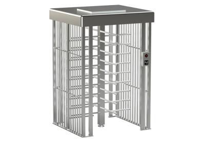 China 4 Sections Full Height Turnstile Gate with LED Display - 500-600mm Arm Length, 40W Power Consumption for sale