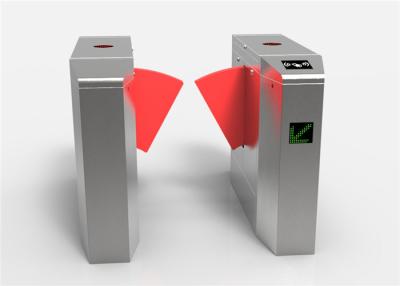 China Biometric Identification Flap Barrier Gate 304 Stainless Steel 1200×280×980mm with 0.3s Speed for sale