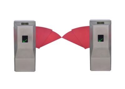 China PU Foam Flap Turnstile Gate with 440mm Length and 30-40 Persons/Minute Flow Rate for Access Control for sale