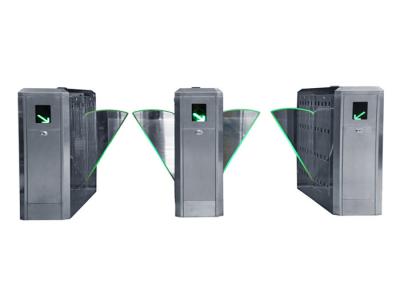 China Infrared Flap Turnstile Gate with 0.5s Speed and 30-40 Persons/Minute Capacity for Access Control for sale
