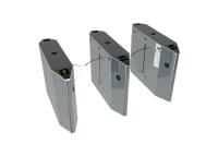 China 304 Stainless Steel Automatic Flap Barrier Gate with Face Recognition Access Control - 1200x300x1000mm, 30 Persons/Min for sale
